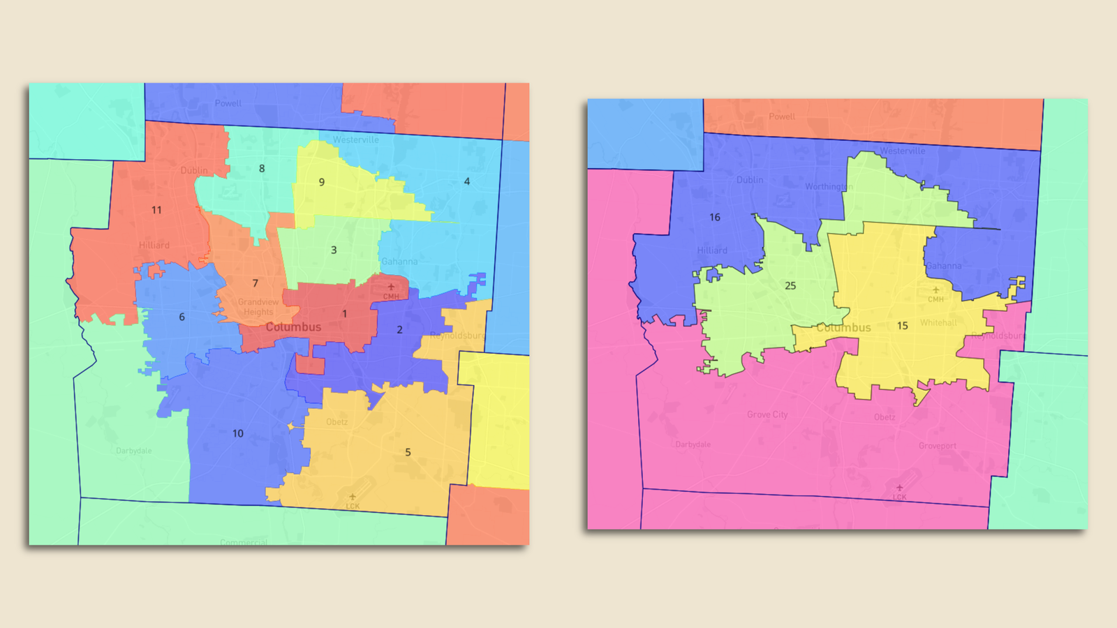 A look at Ohio's districts after Redistricting Commission adopts new ...