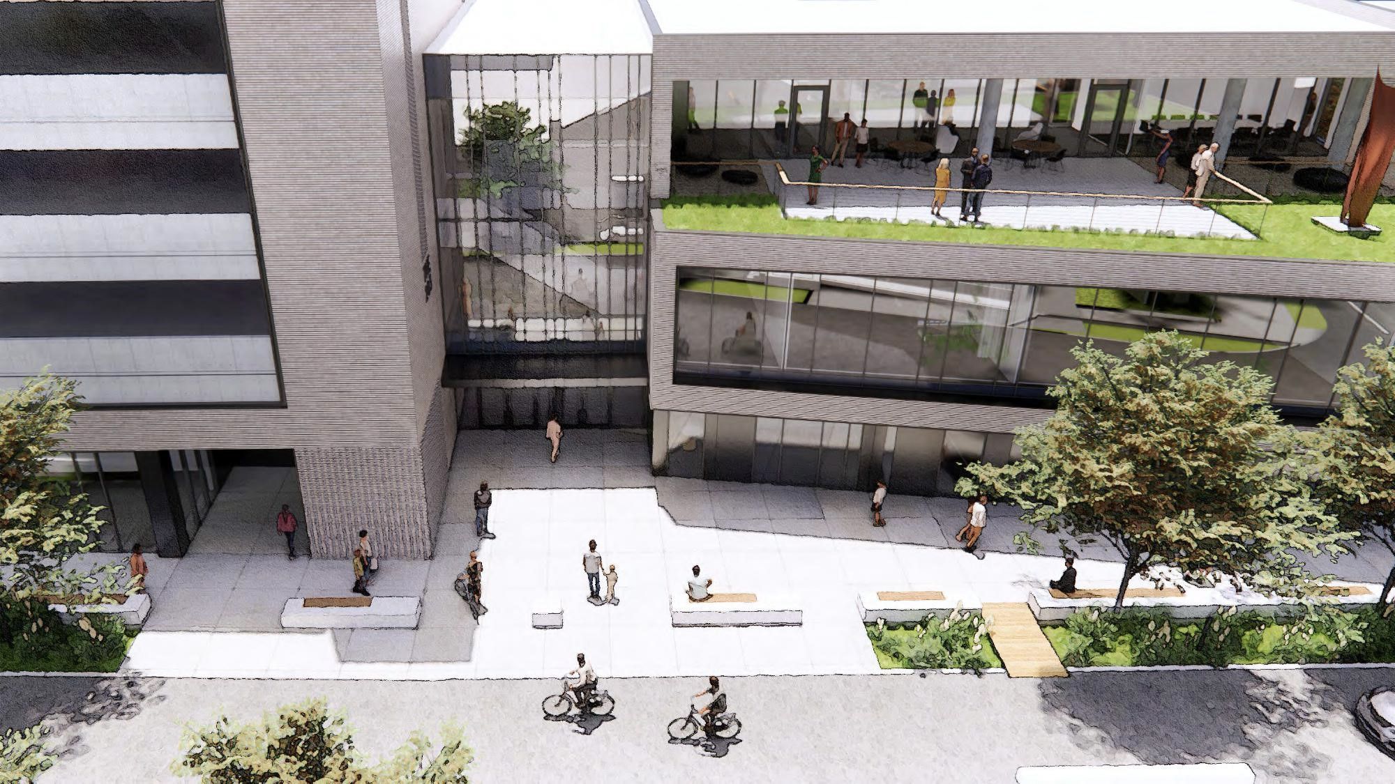 Carrboro's new library and civic center expected to open this fall in downtown - Axios Raleigh