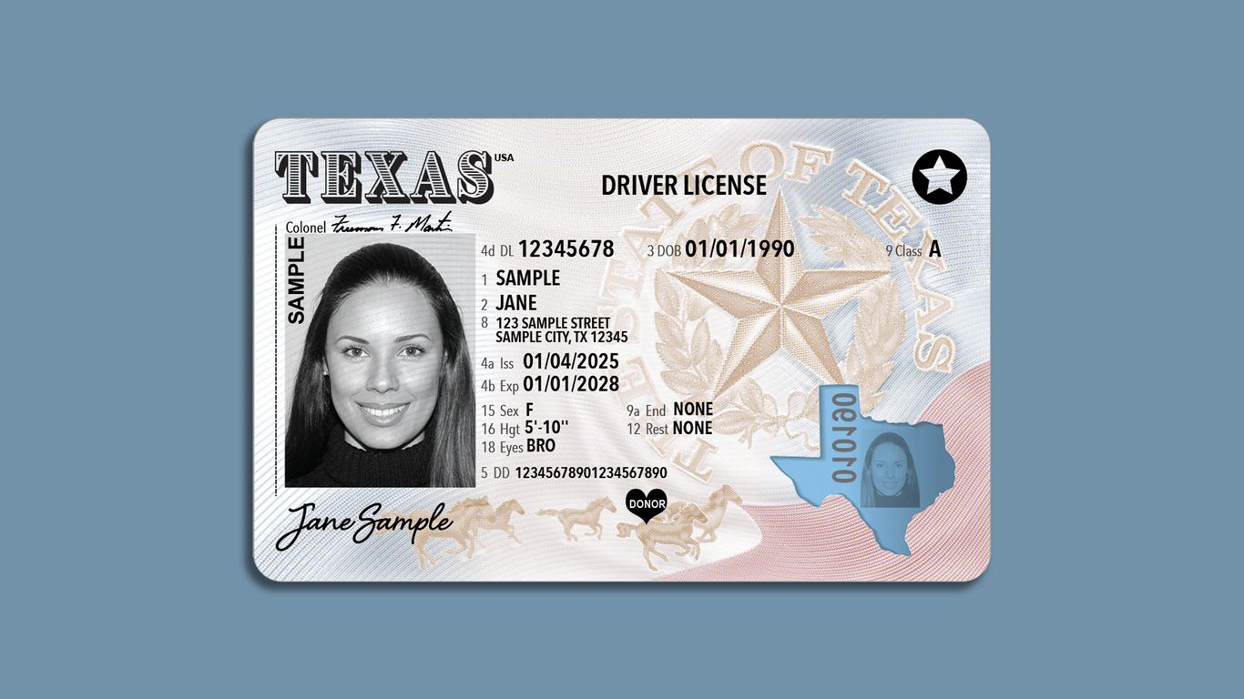Texas debuts new driver’s license design - Axios Dallas