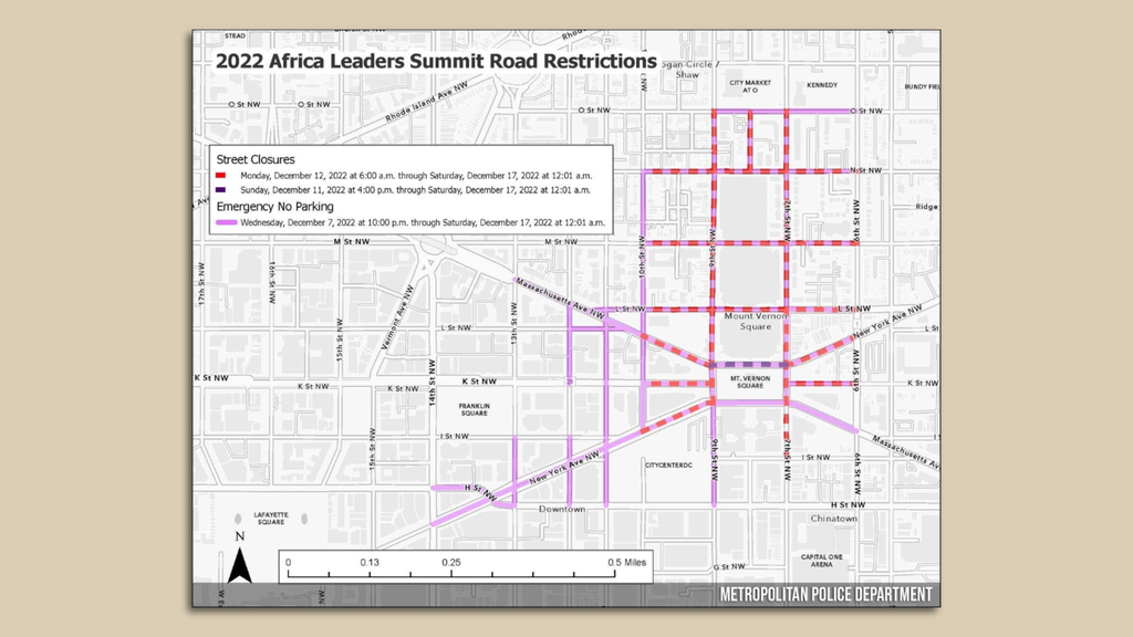 US-Africa Leaders Summit will cause road closures around convention ...