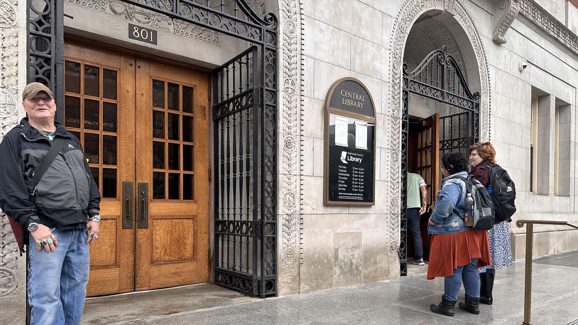 Portland's Central Library reopens after $13 million upgrade - Axios ...