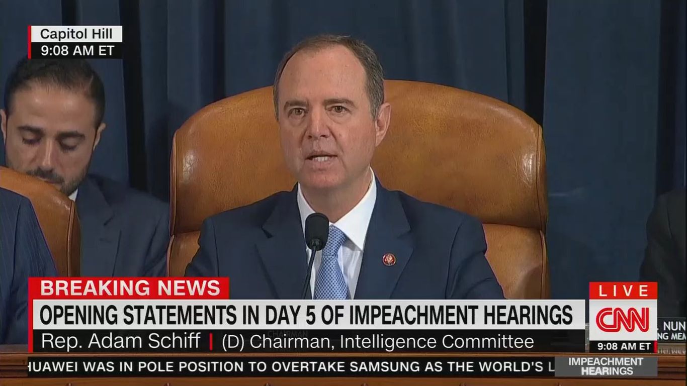 Read Adam Schiffs Opening Statement In The Hill Holmes Impeachment Hearing