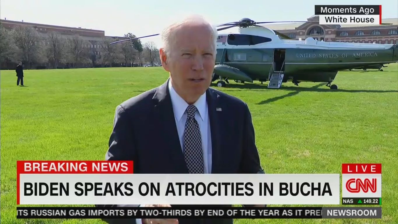 Biden Says Putin Should Face War Crimes Trial Over Bucha