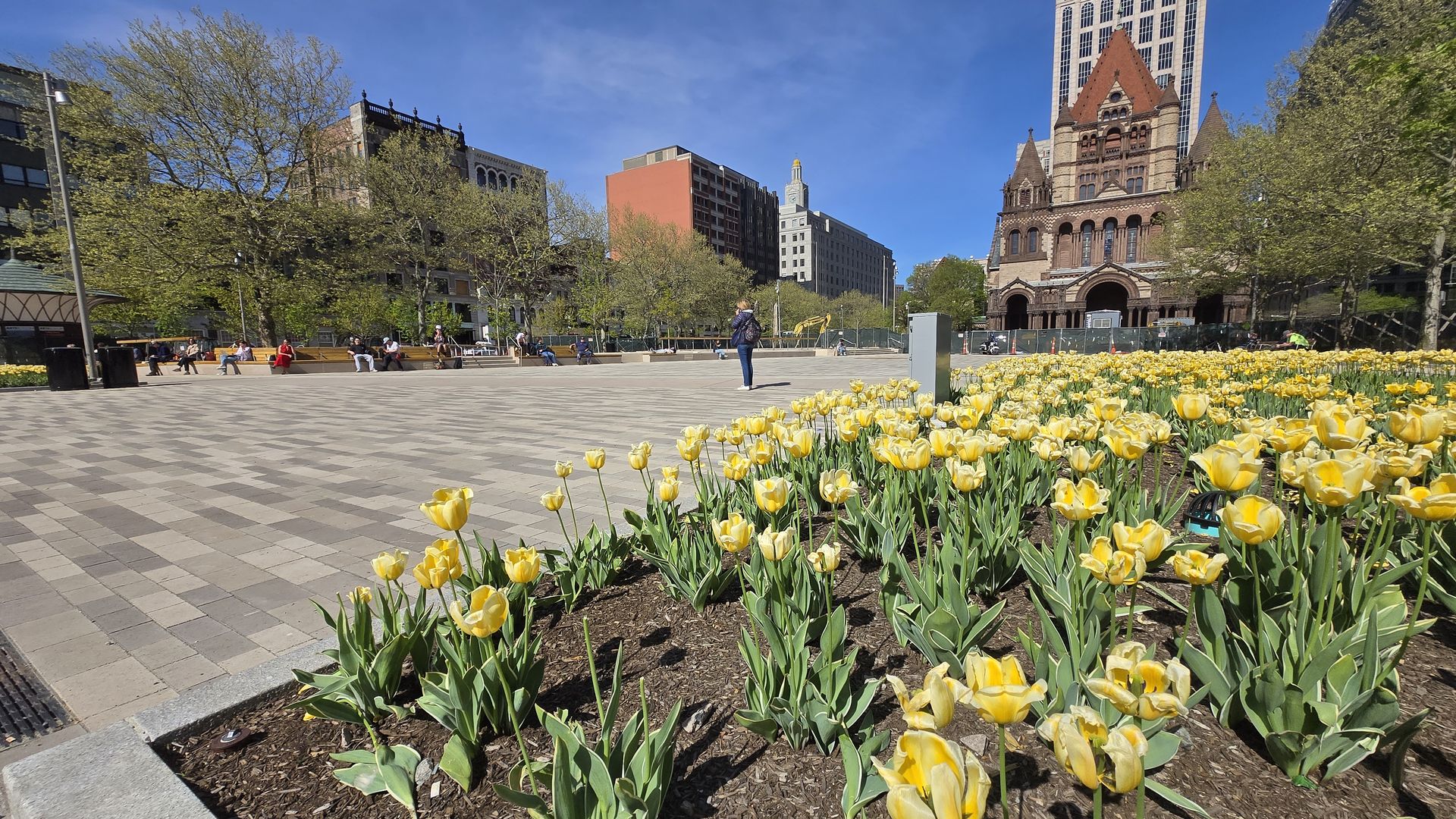 Revamped Copley Square has some Bostonians asking where the green went ...