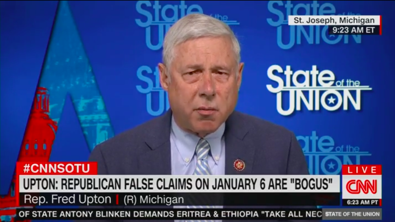 GOP Rep. Fred Upton: Republicans downplaying Jan. 6 riot is "absolutely bogus"