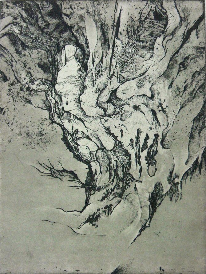 Intricate, entrancing, and moody art by Anna Kenar @809 - Axios Charlotte