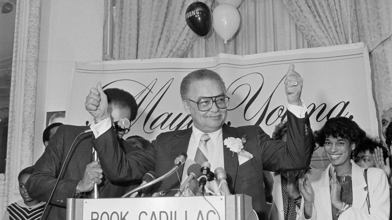 Coleman A. Young statue gets bipartisan support - Axios Detroit