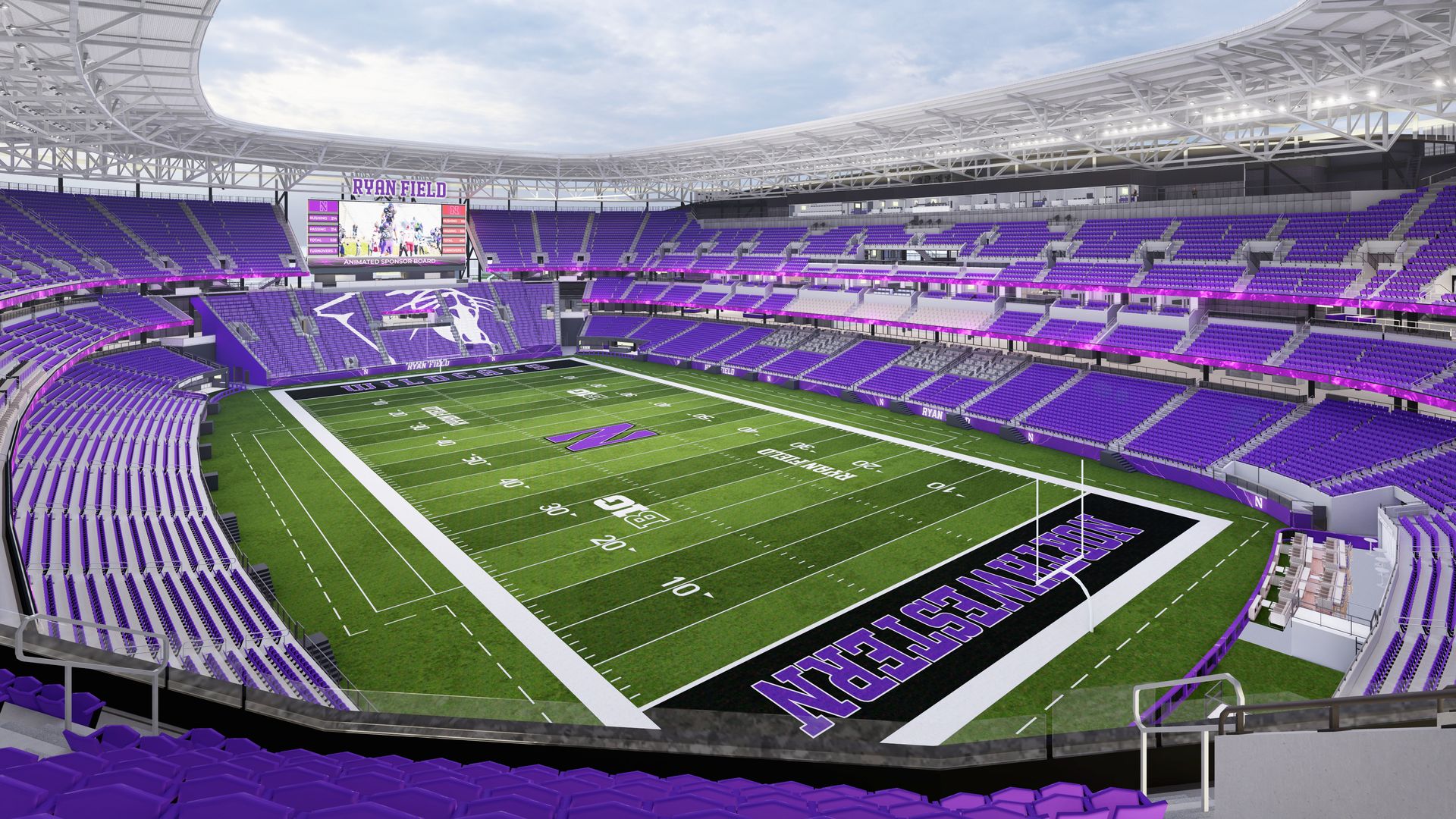 Northwestern University unveils new Ryan Field renderings - Axios Chicago