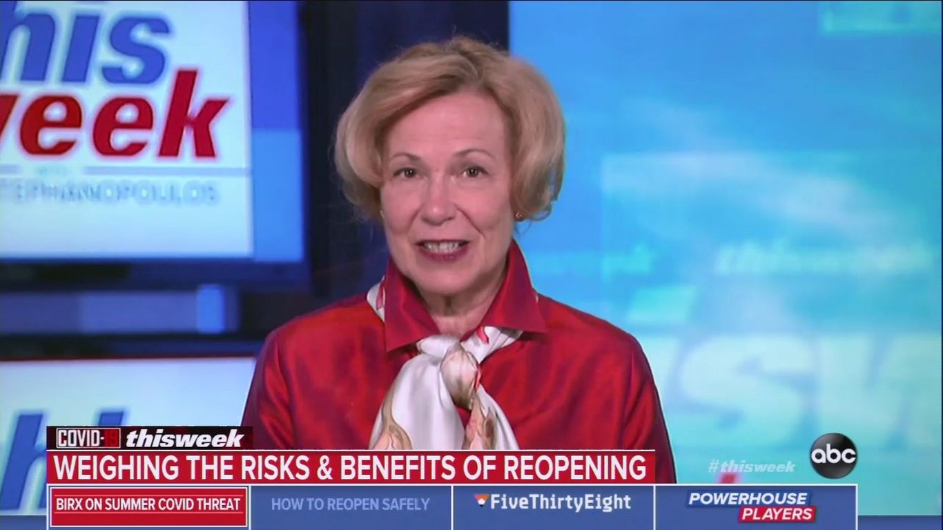 Birx: If you can't social distance outside, you "must wear a mask"