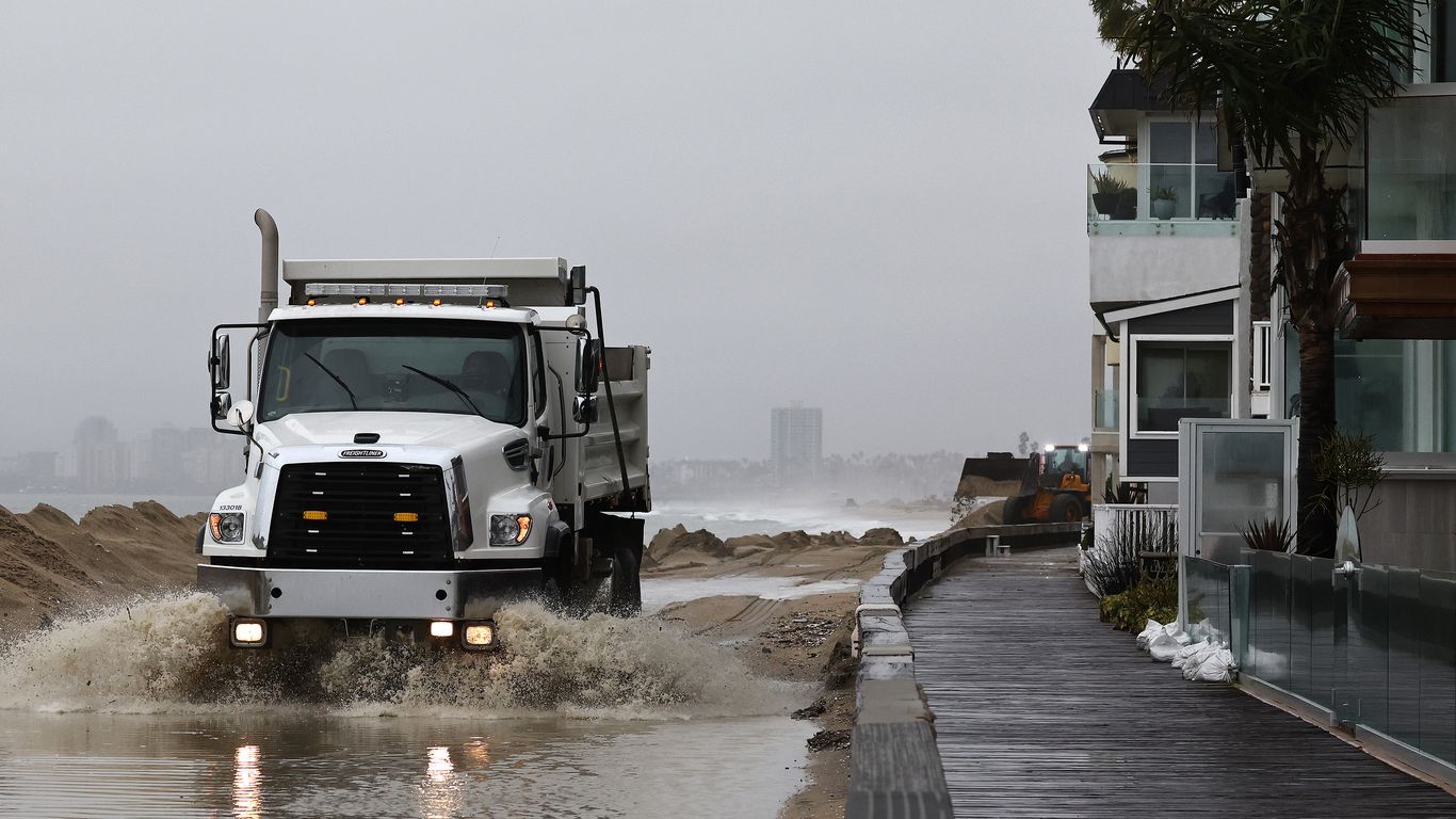 Storm-hit California faces atmospheric river flood threat, travel disrupted