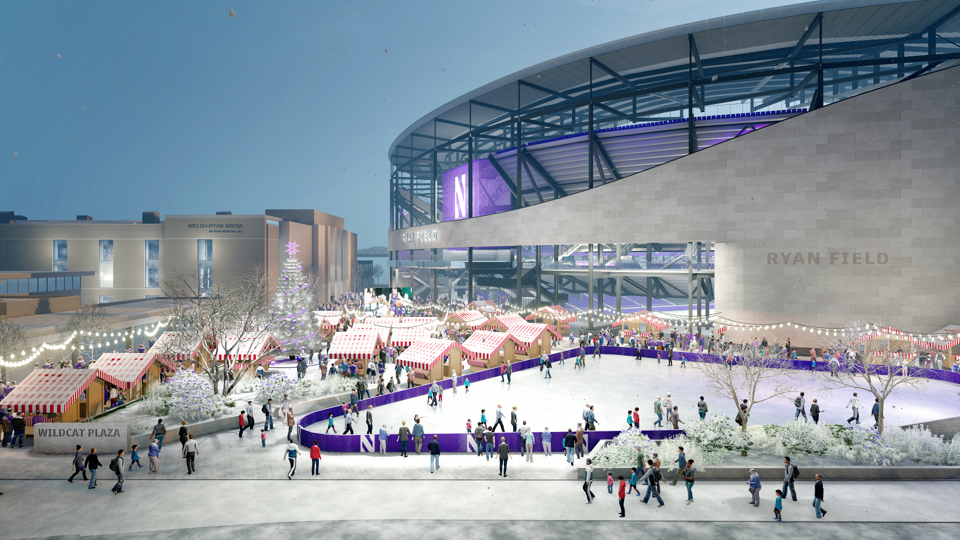 Northwestern University unveils new Ryan Field renderings - Axios Chicago