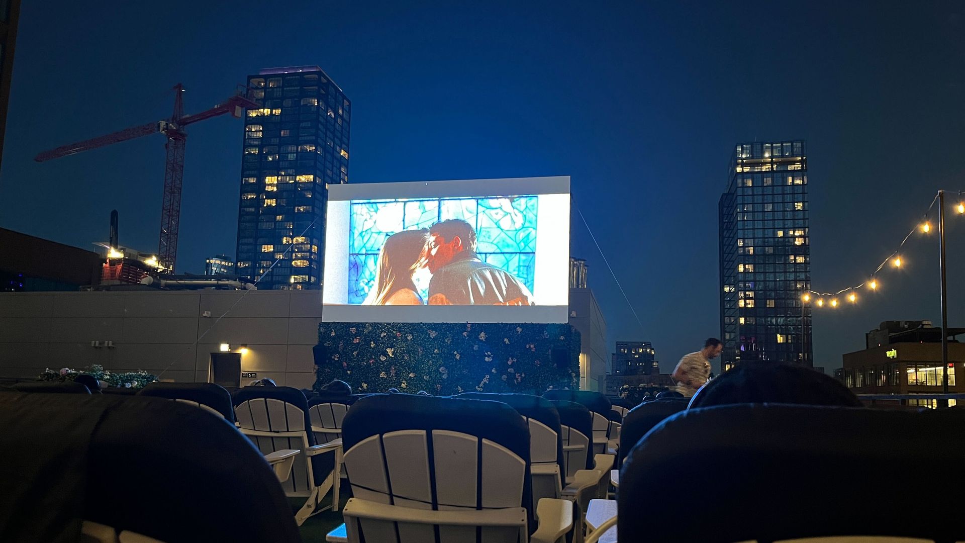Rooftop Cinema Chicago review - Axios Chicago