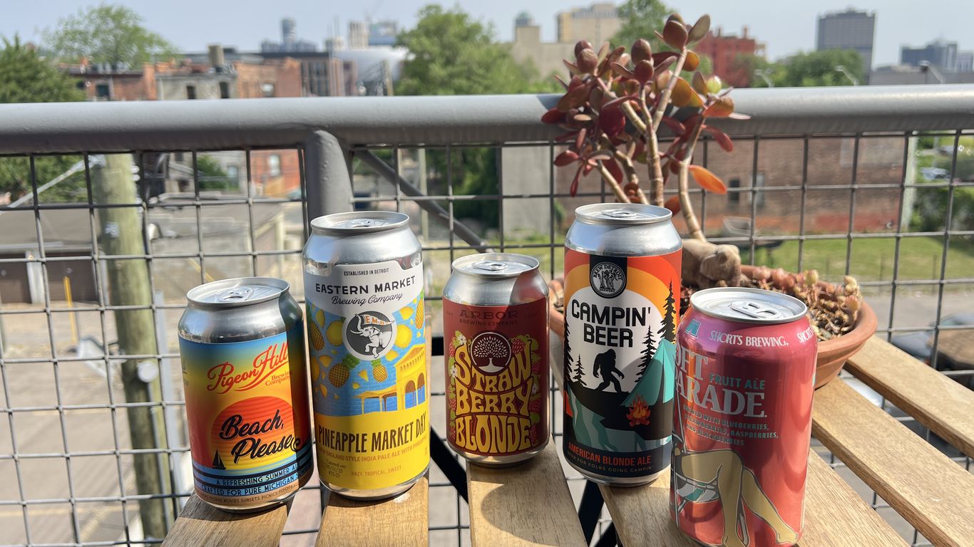 Michigan summertime beer taste test: Fruity brews dominate - Axios Detroit