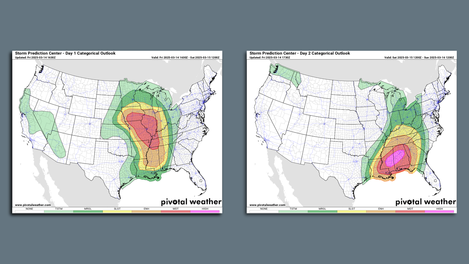 100 million at risk from severe weather, tornadoes Friday, Saturday
