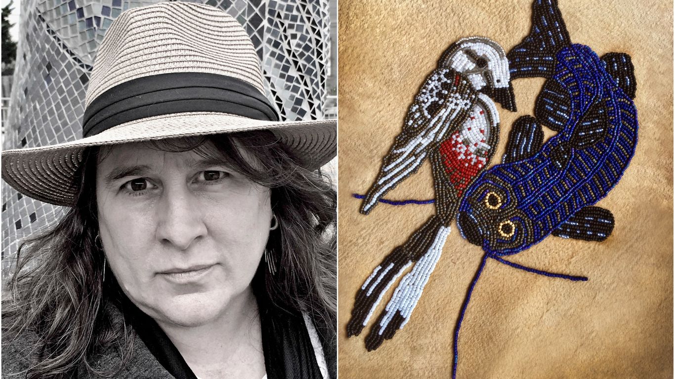 Artist Kim Shuck weaves stories and secrets into her beadwork - Axios ...