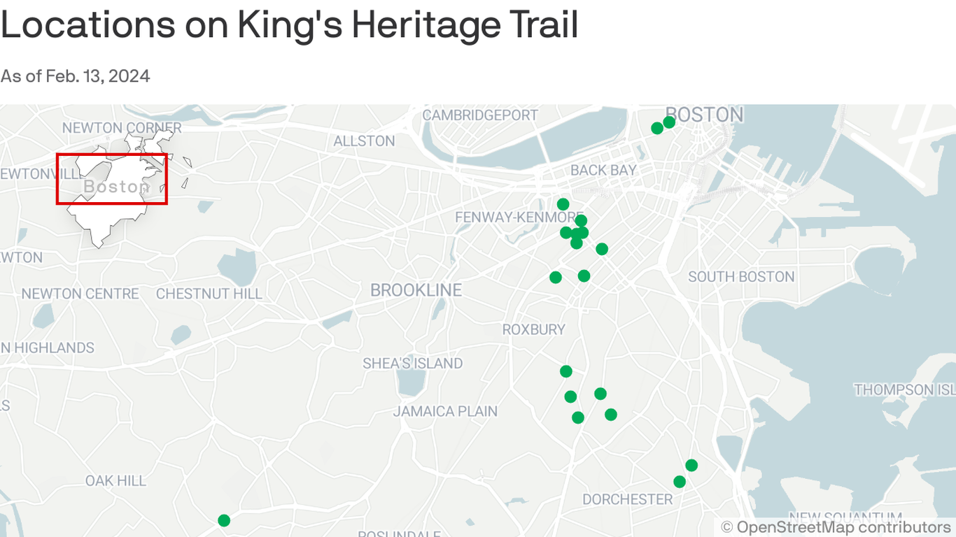 How Boston got the King's Heritage Trail, marking key spots in MLK's ...