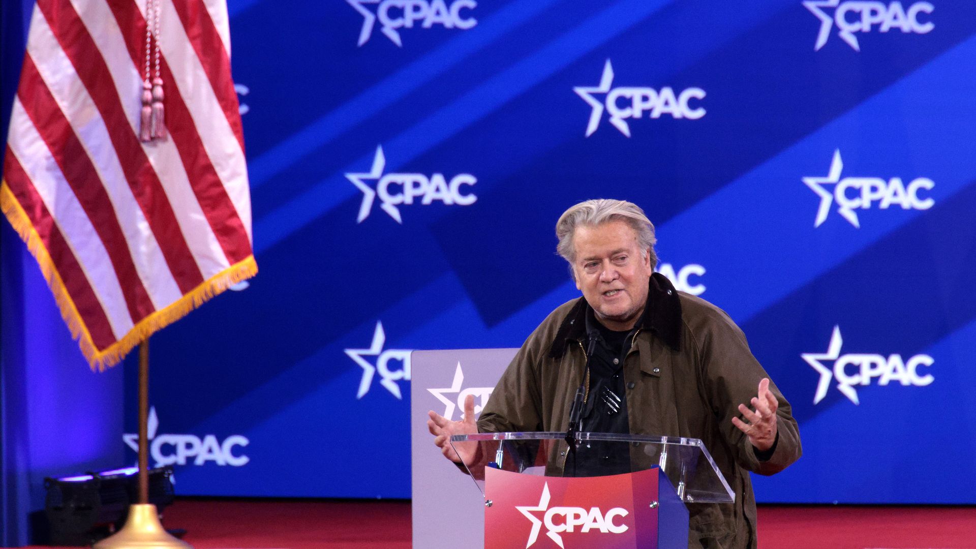 Steve Bannon Nazi salute: Far-right French leader cancels CPAC speech ...