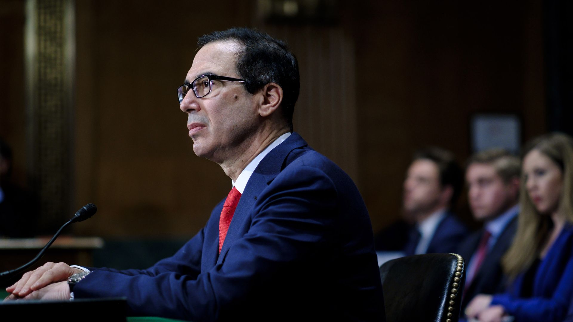 Mnuchin: "The markets look like they're functioning normally"