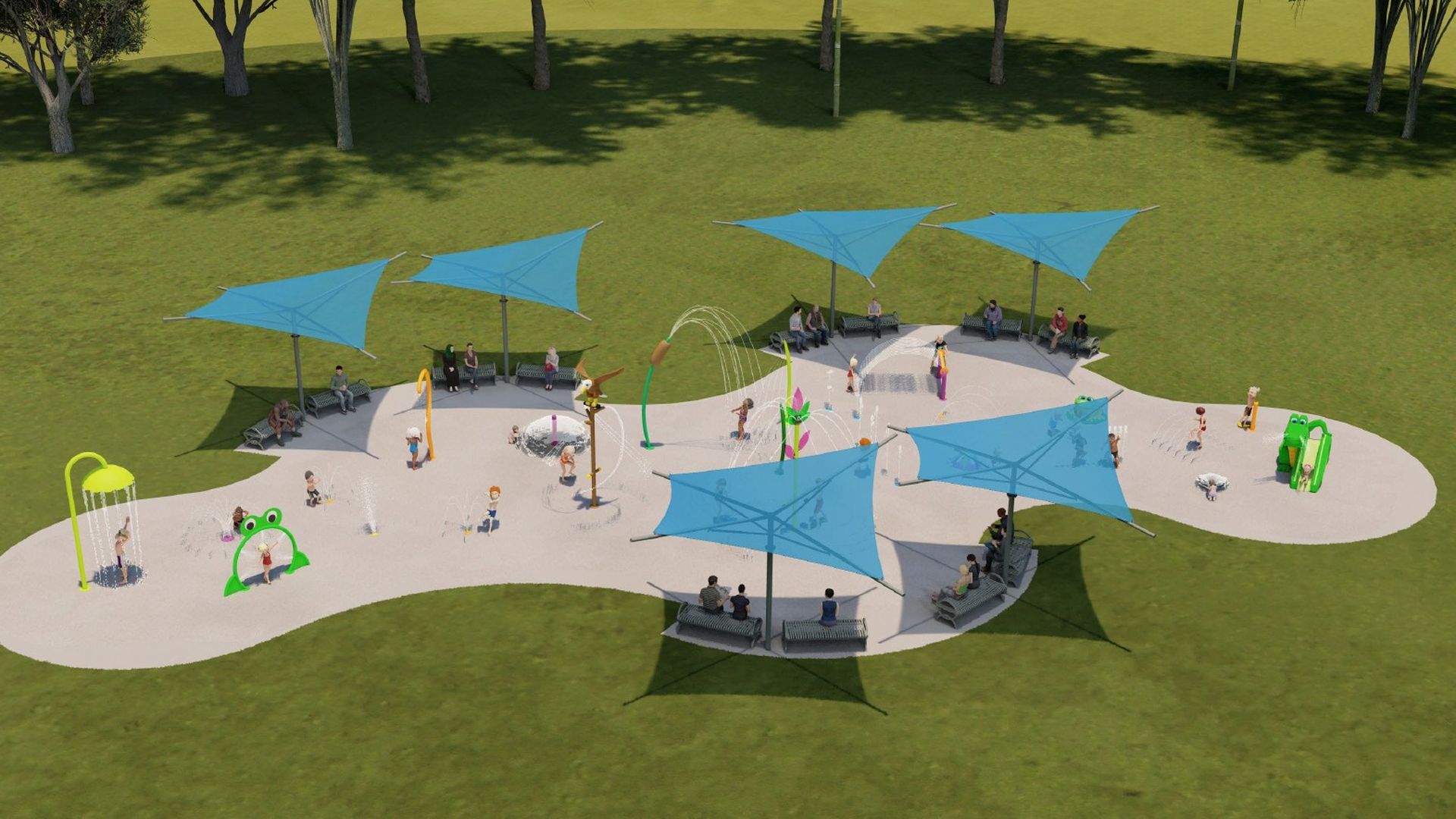 Rendering: $2.2M splash pad planned for St. Charles Parish - Axios New ...