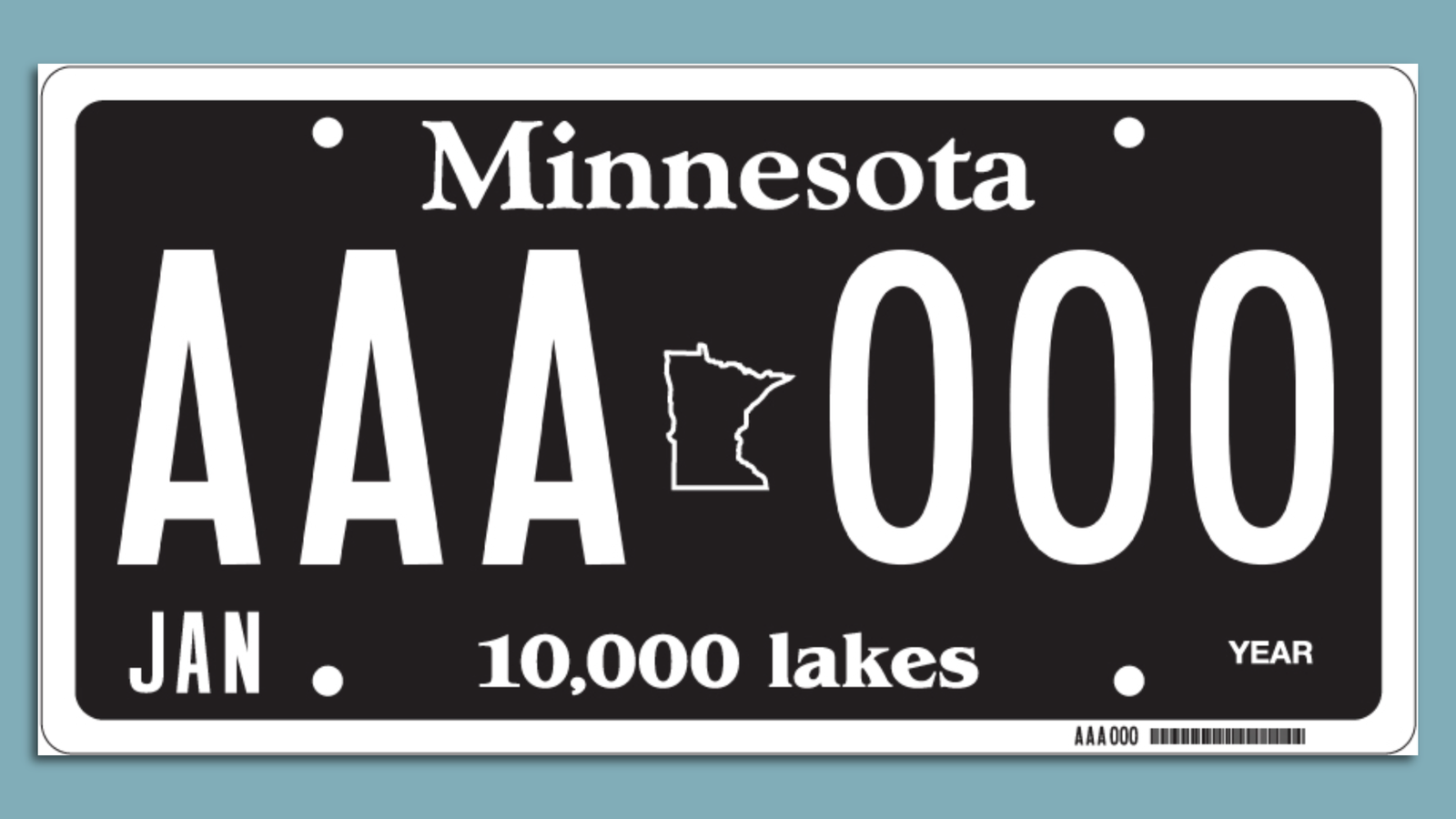 Minnesota blackout license plate sales to begin Jan. 1 - Axios Twin Cities