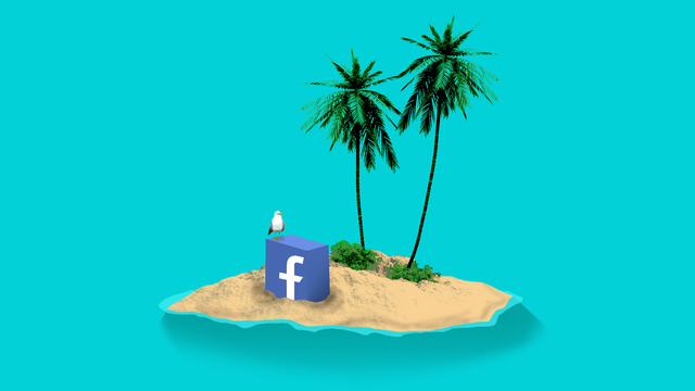 Facebook's deserted island