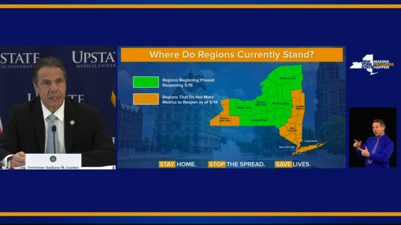 Gov. Cuomo: New York regions meet criteria to reopen Friday