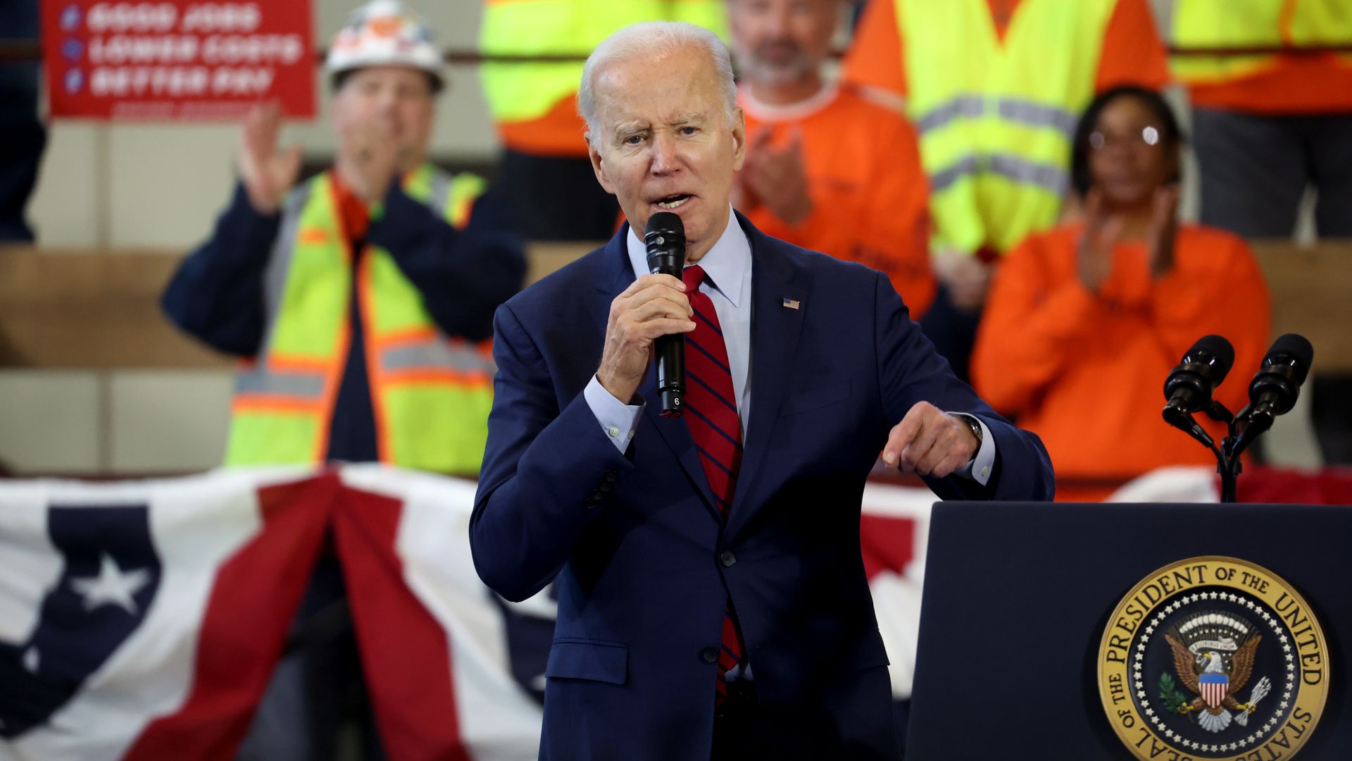 Construction workers union endorses Biden for 2024 presidential election