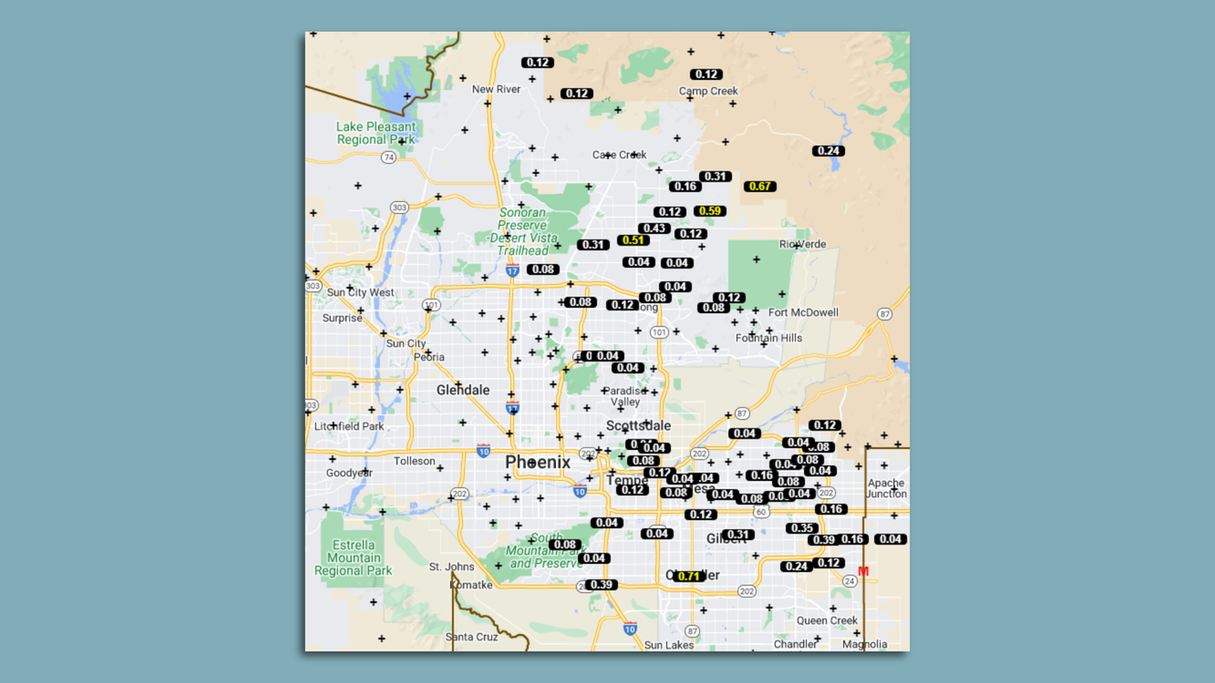 Why the East Valley gets more rain than central Phoenix - Axios Phoenix