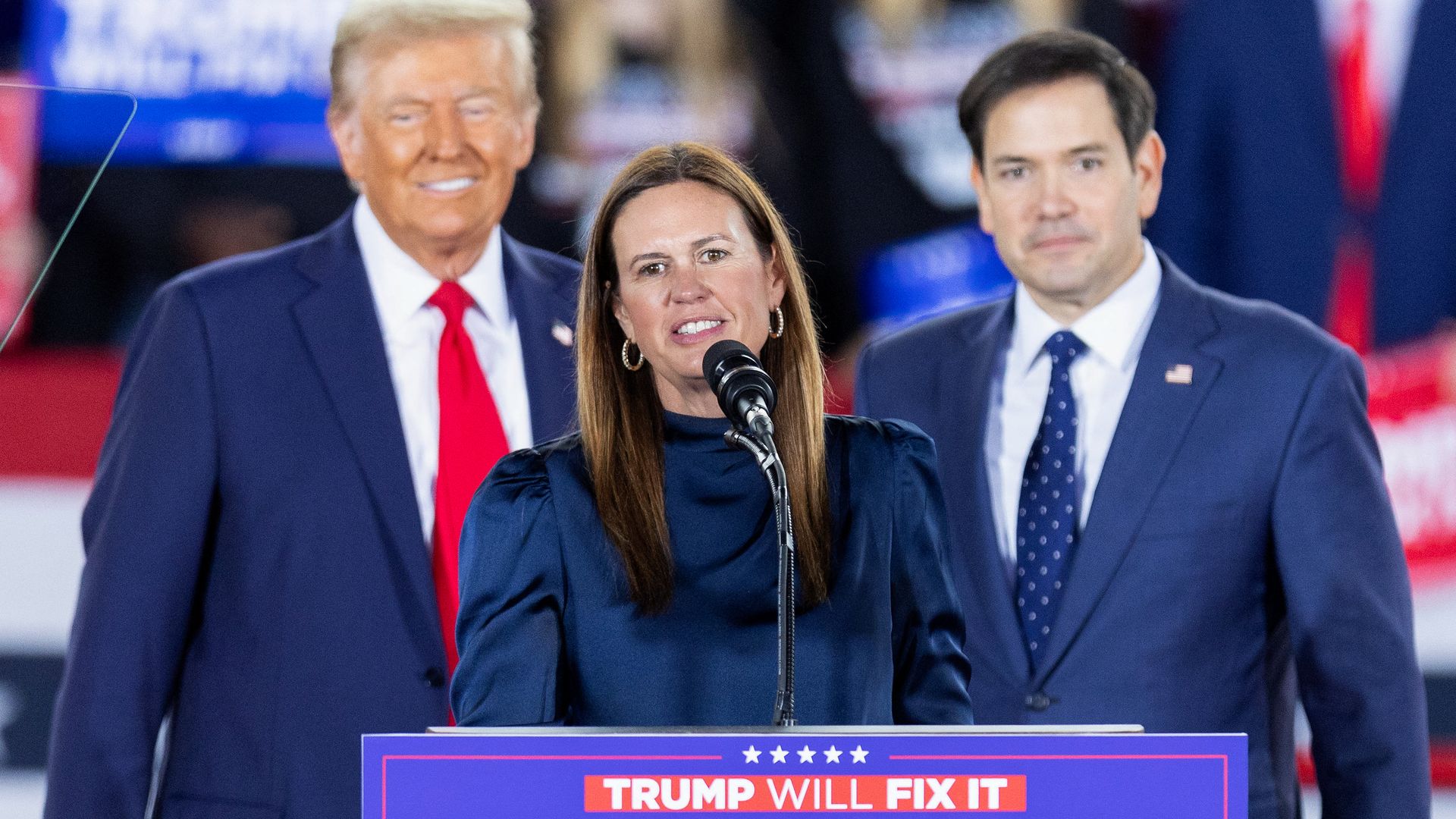 Arkansas' Gov. Sarah Huckabee Sanders on Trump's North Carolina ...