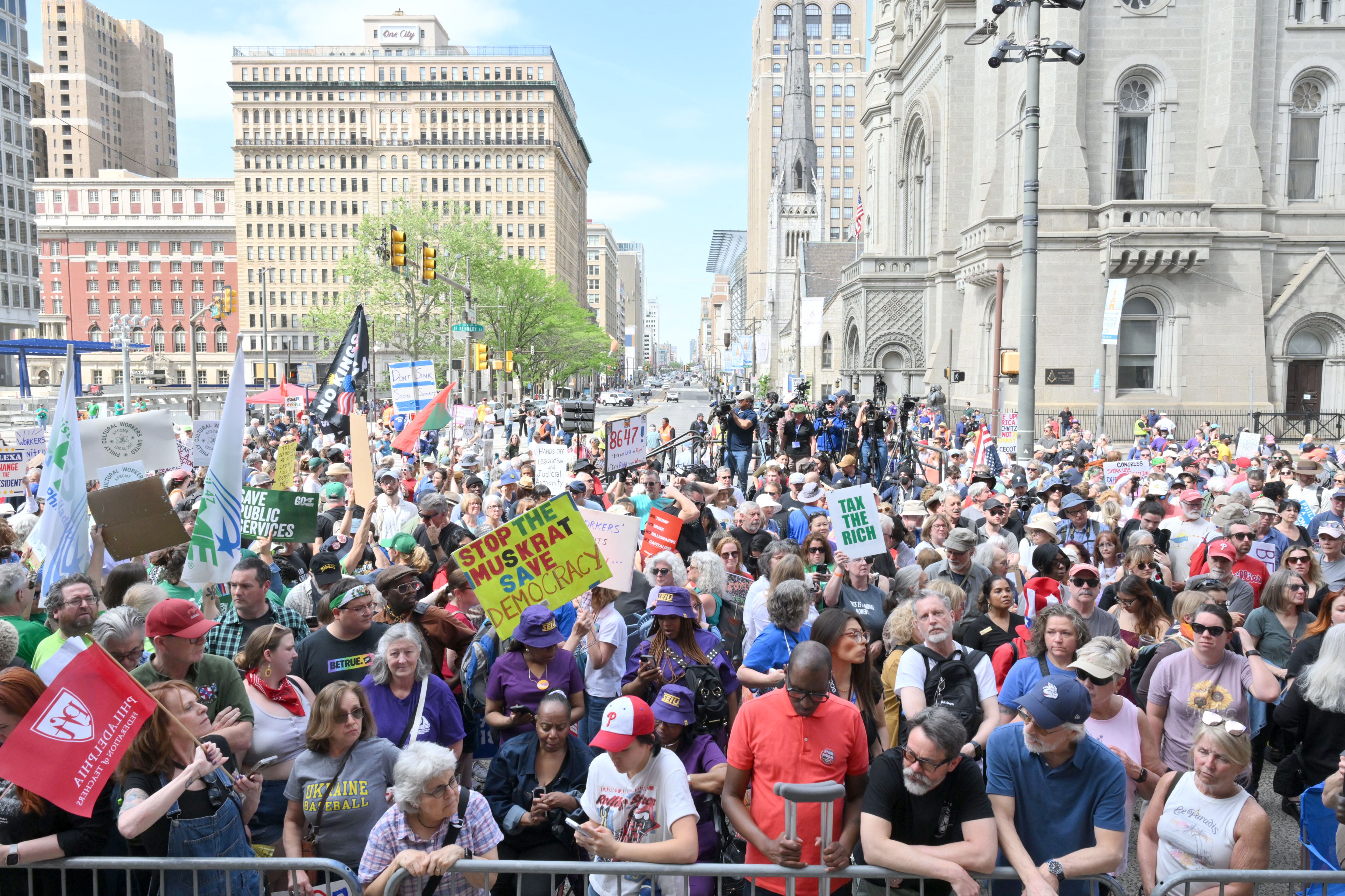 In photos: May Day reignites anti-Trump protest movement across the U.S.