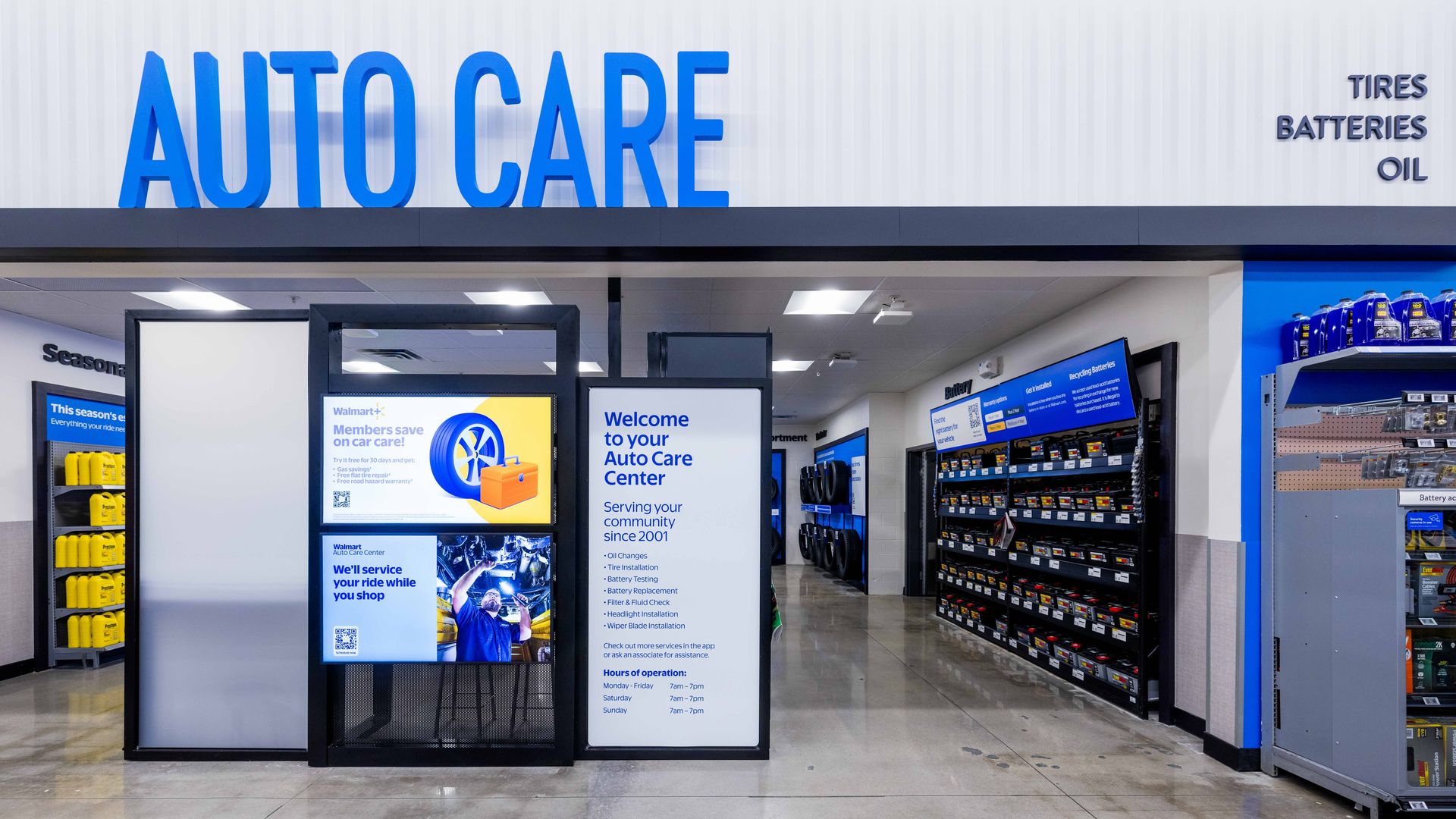 Walmart pilots high-tech "Auto Care Center of the Future" in Arkansas