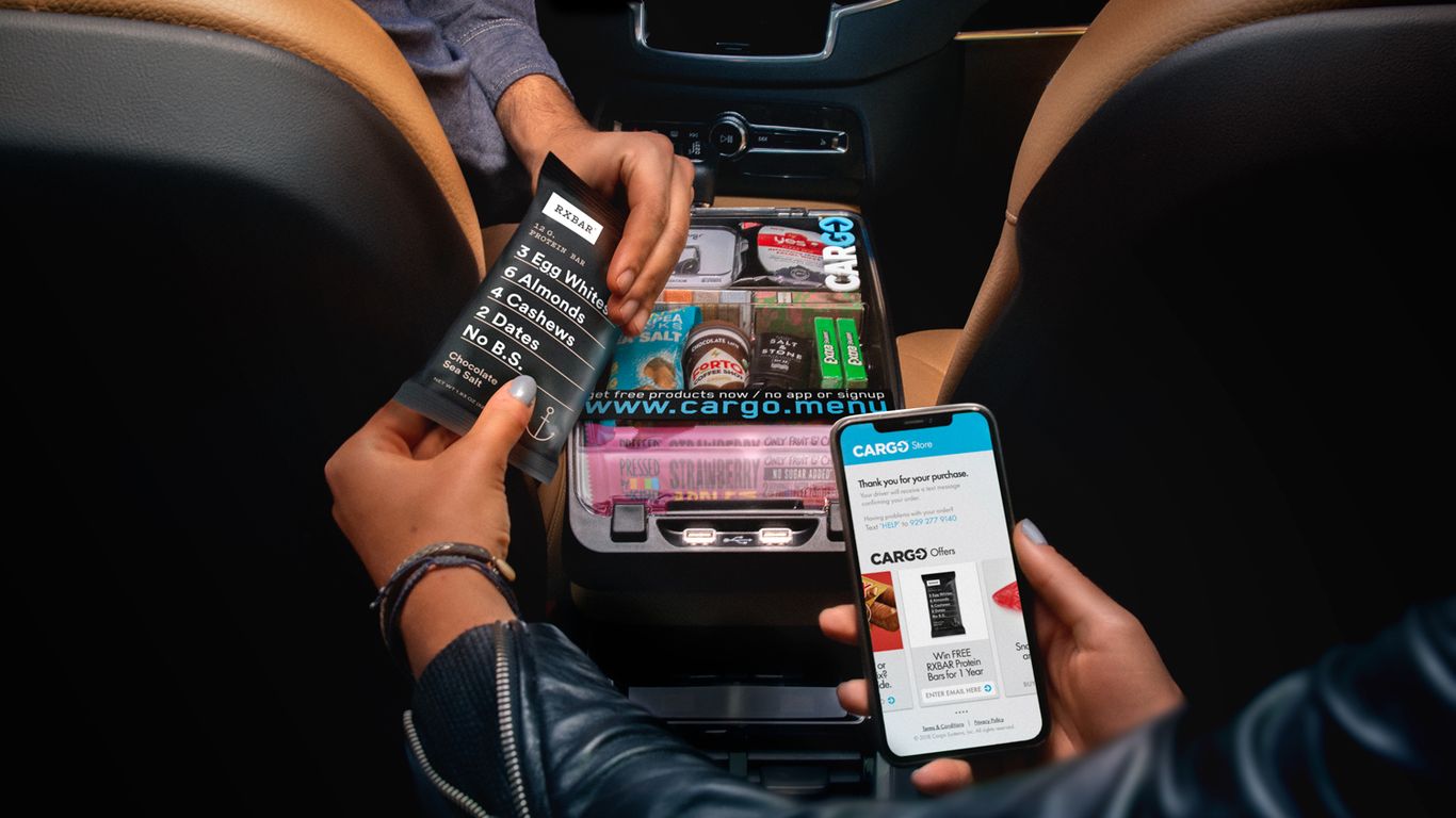 Uber equips drivers with Cargo snack boxes