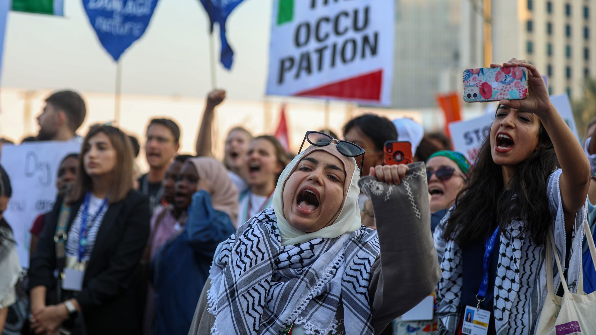 At COP28, activists link calls for climate justice with demands for ...