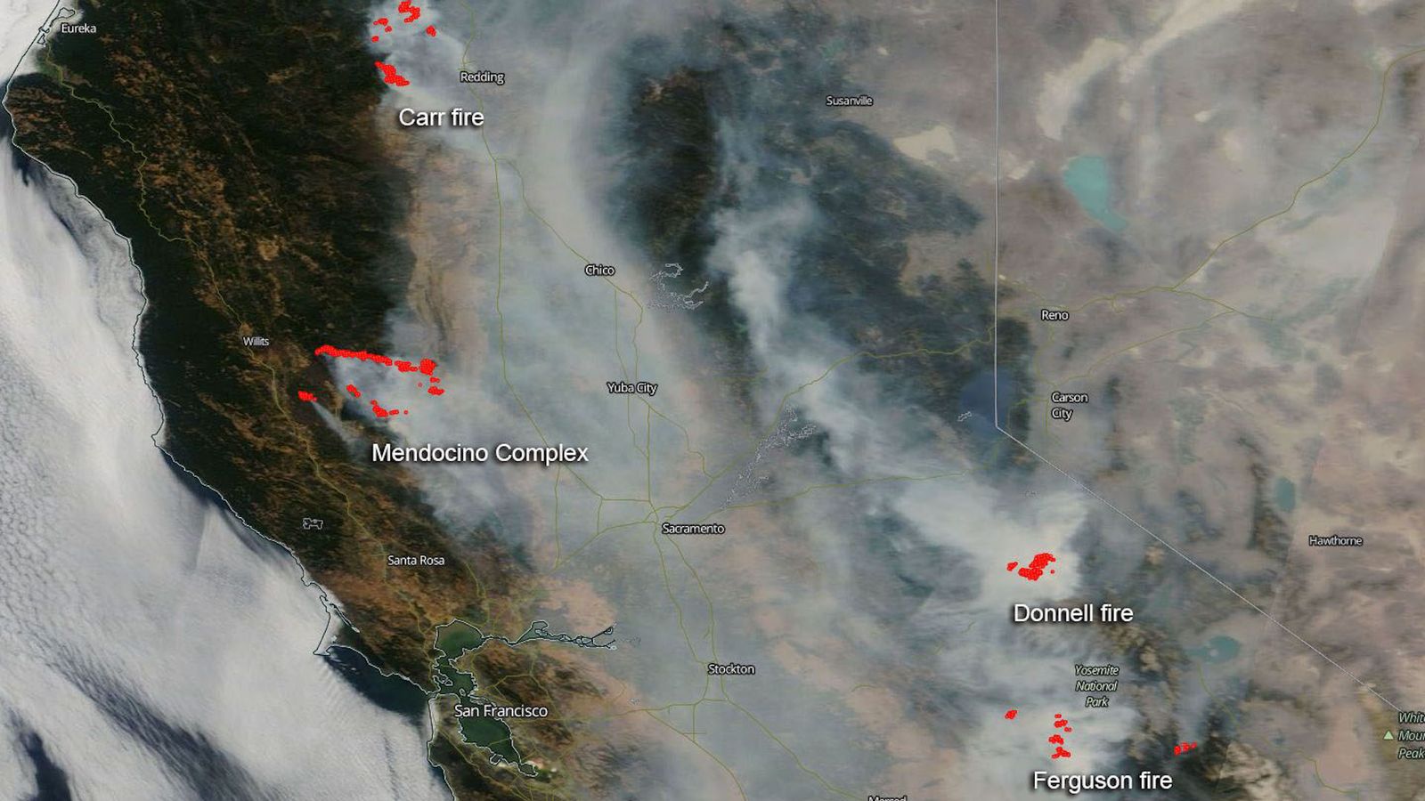 California wildfires are filling state with hazardous smoke