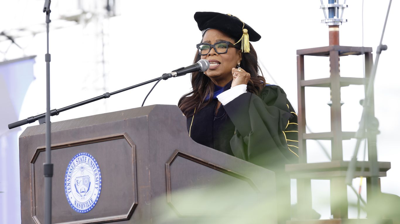 Oprah in graduation speech lauds Tennessee lawmakers' gun violence protest