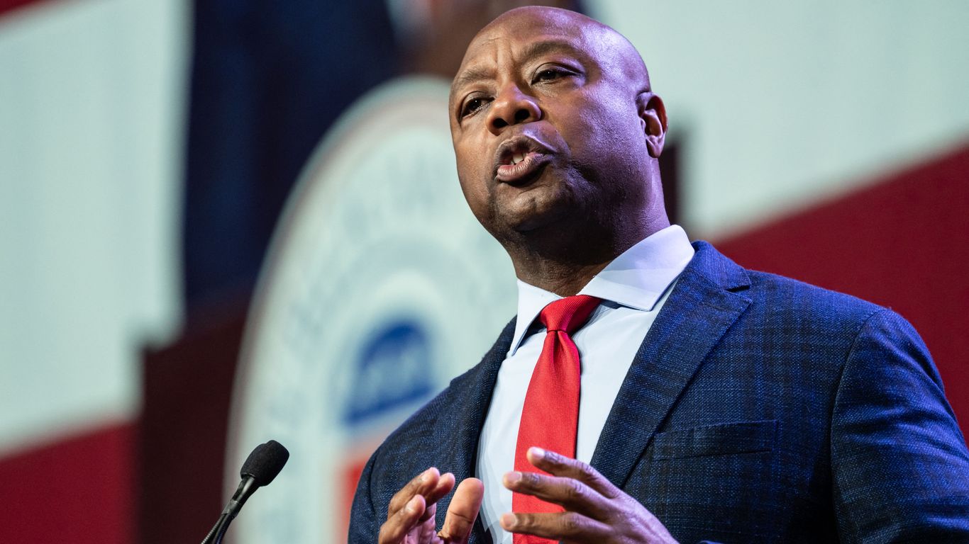 Tim Scott amid UAW strike praises Ronald Reagan firing federal workers