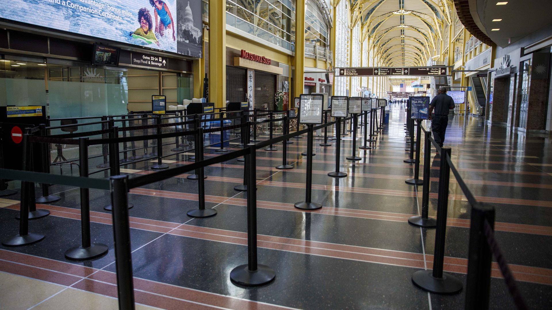 TSA screened fewer than 100,000 people at airports across the U.S ...