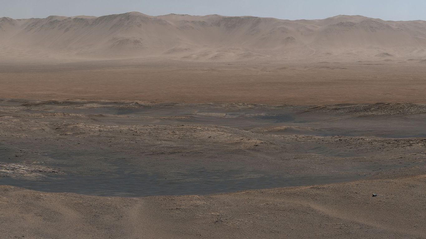 Curiosity rover captures a Martian panorama