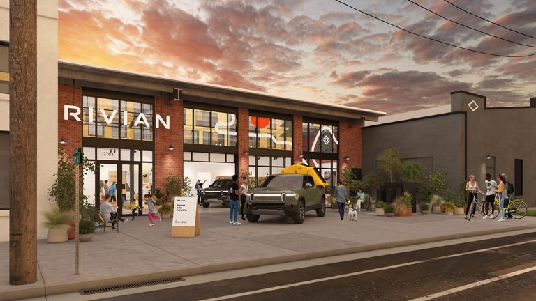 Rivian retail space opens in Denver - Axios Denver