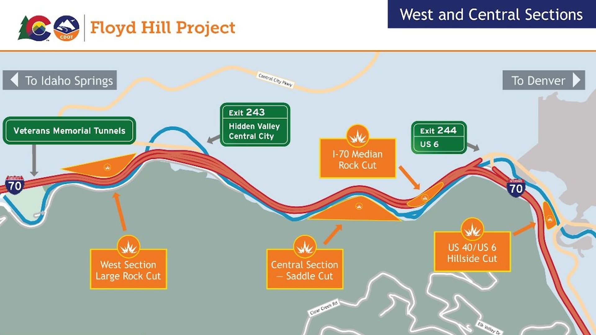I-70 traffic holds at Floyd Hill to disrupt traffic for months - Axios ...