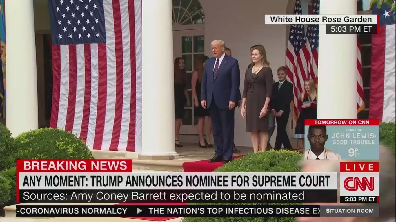 Trump introduces Amy Coney Barrett as nominee to replace Ruth Bader ...