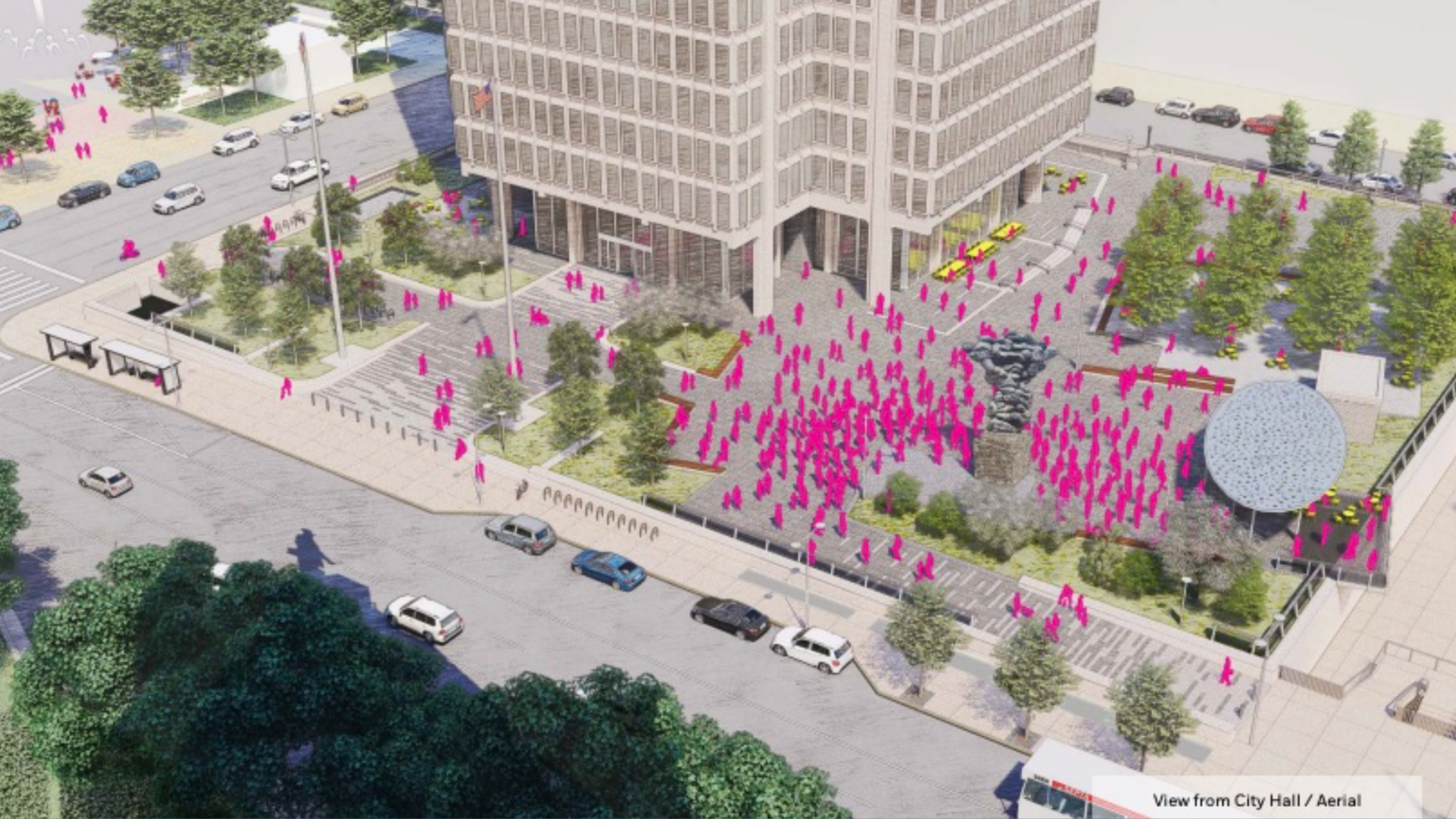Renderings reveal plans for Philadelphia's Thomas Paine Plaza redesign ...