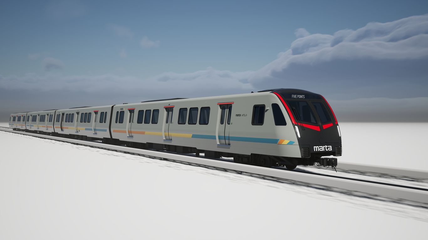 MARTA unveils new rail cars - Axios Atlanta