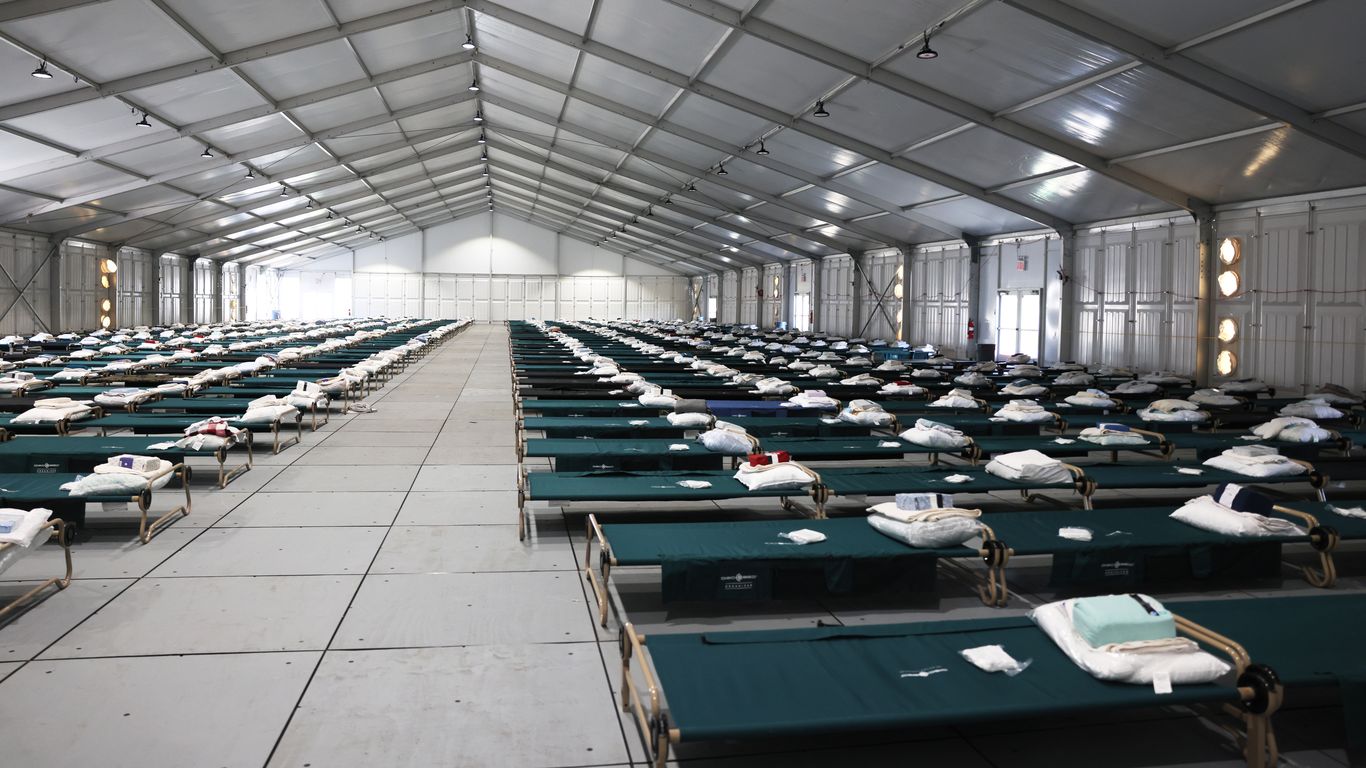 NYC opening first tent camp for migrants on Randalls Island