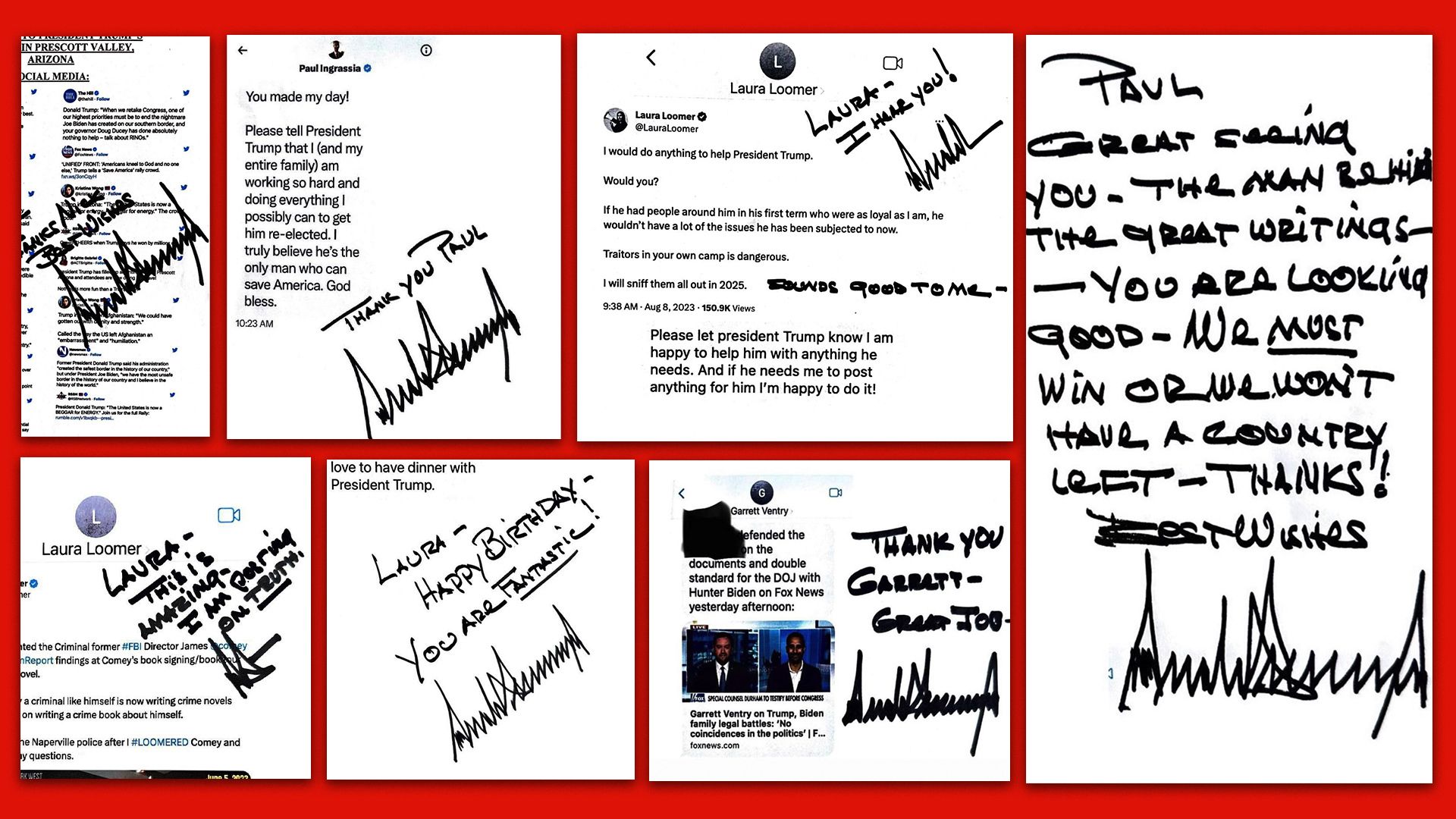 How Trump's loyal pen pals spread his message