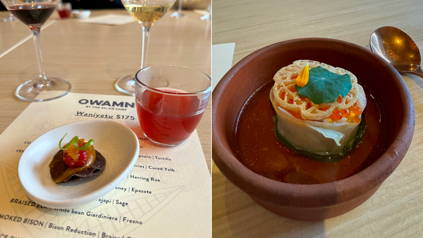 Owamni's new tasting menu showcases Indigenous fine dining - Axios Twin ...