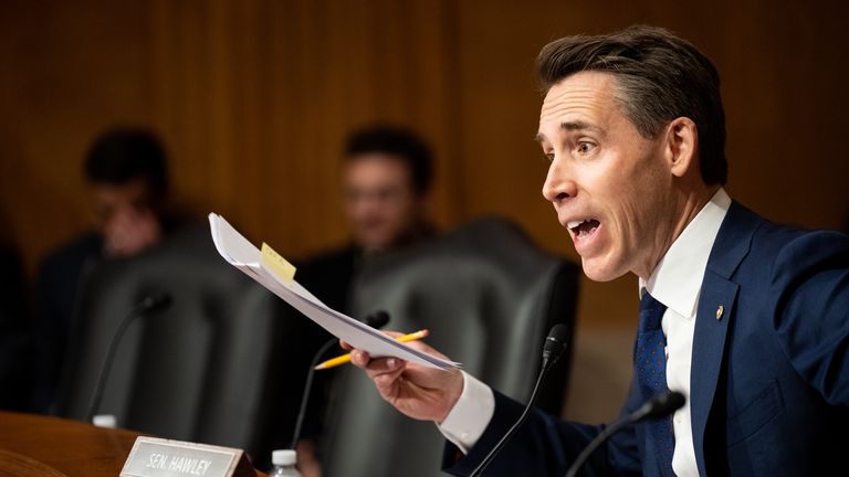 Scoop: Senator Hawley enters the AI chat