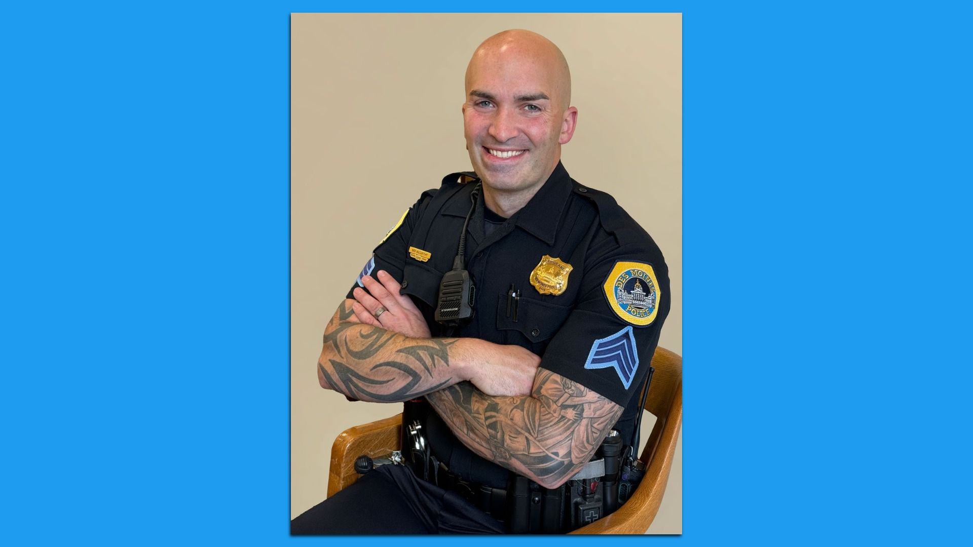 Des Moines police ease tattoo rules - Axios Des Moines