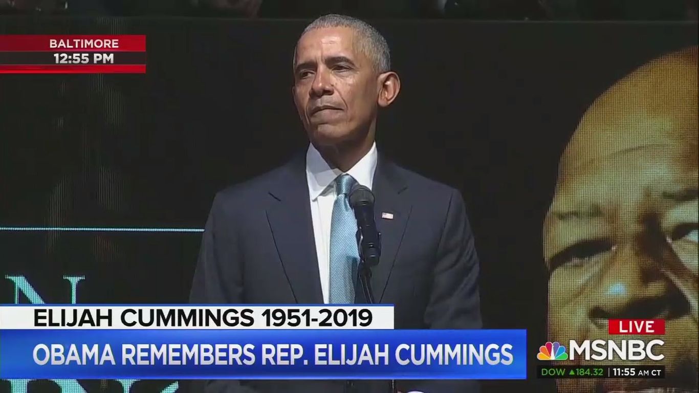 Watch: Barack Obama eulogizes Elijah Cummings