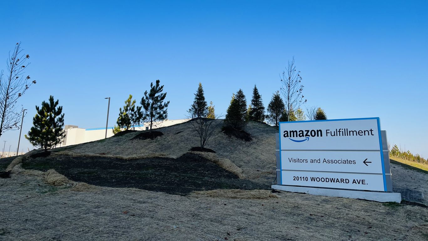 Amazon construction slowdowns hit Detroit - Axios Detroit